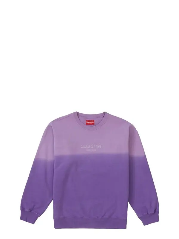 Supreme Dipped Crewneck Sweatshirt - Purple
