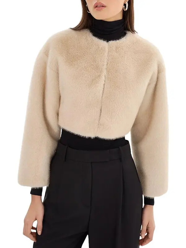 LAMARQUE Rowdie Faux Fur Jacket - Angora