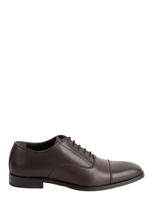 STINAA.J Classic Leather Oxford Shoes With Orthopedic Insole - Brown