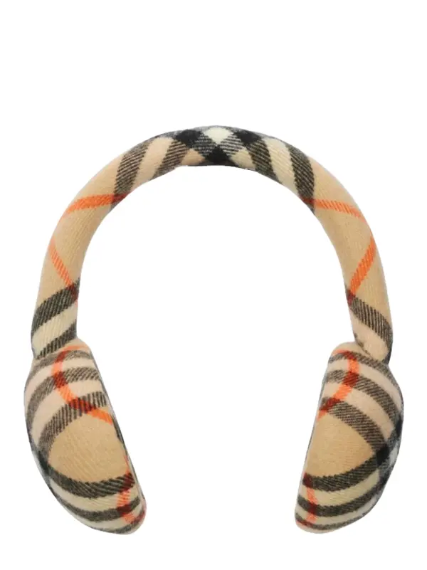 Burberry - Burberry Check Wool Earmuffs