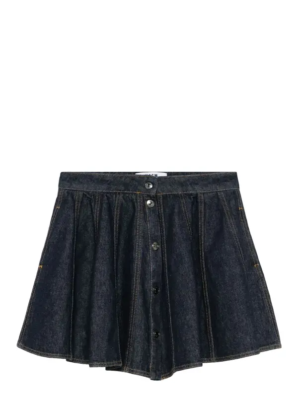 MSGM Denim Mini Skirt - Blue
