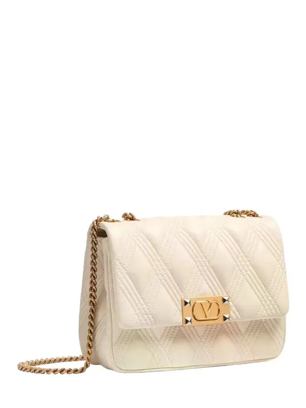 Valentino Garavani Quiltie 67 Shoulder Bag - Neutrals