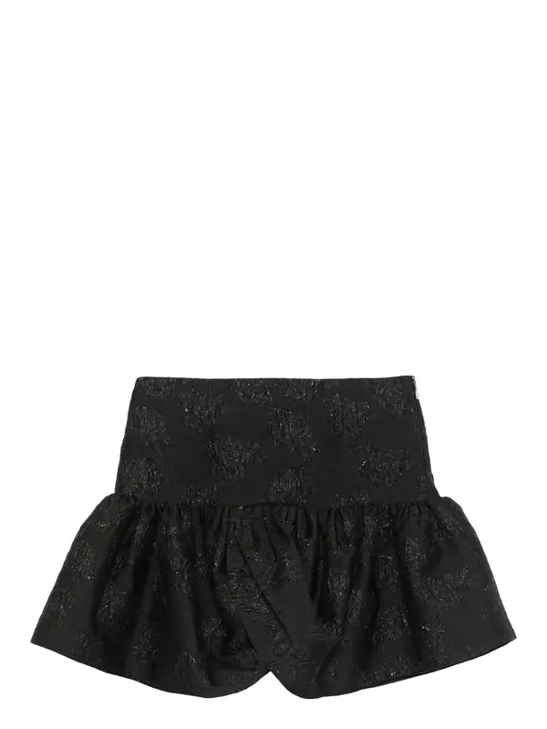 ROTATE BY BIRGER CHRISTENSEN Jacquard Mini Skirt - Black