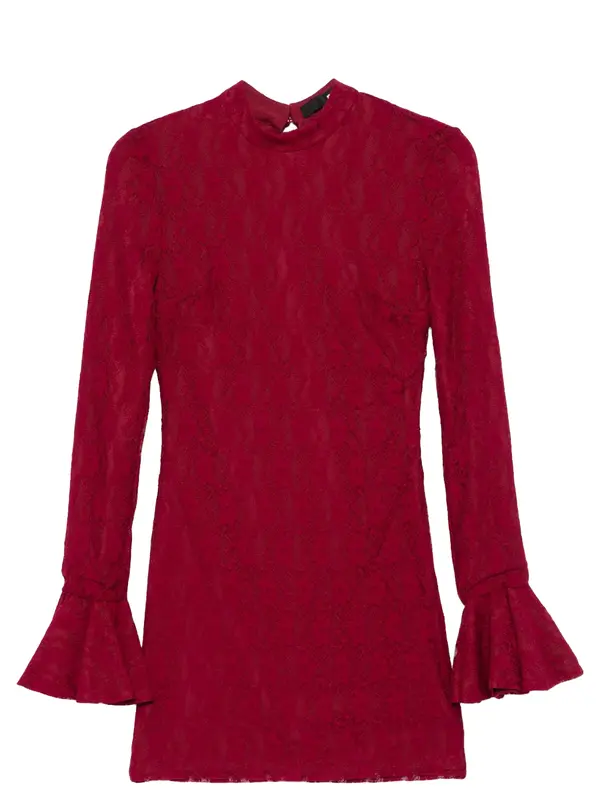ROTATE BY BIRGER CHRISTENSEN Lace Mini Dress - Red