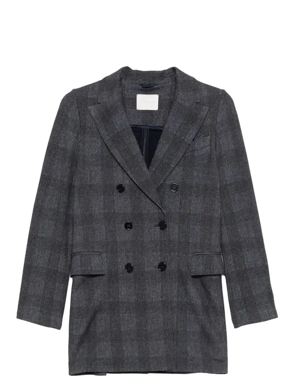 CIRCOLO 1901 Checked Blazer - Blue