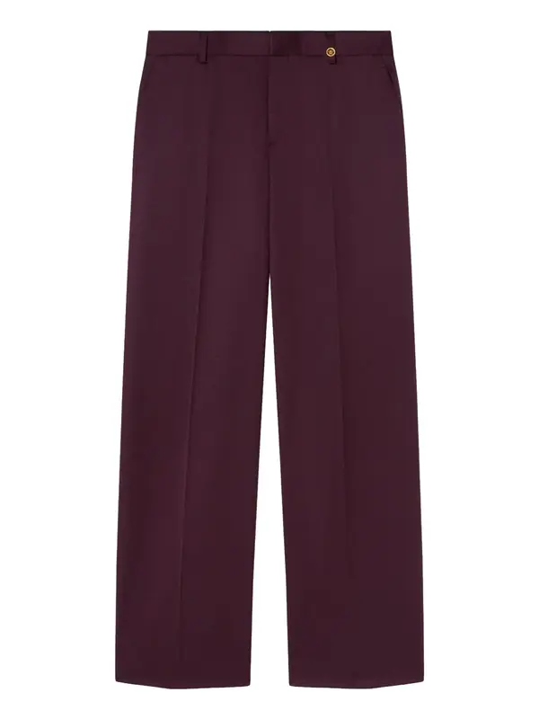 Versace Tailored Wide-leg Trousers - Red