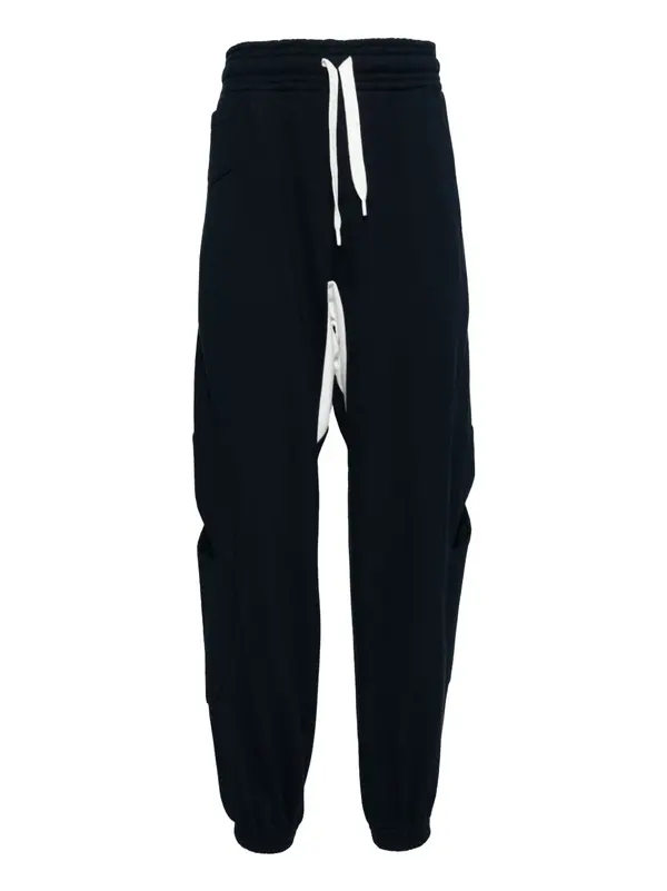 STEFAN COOKE Cut-out Track Pants - Blue