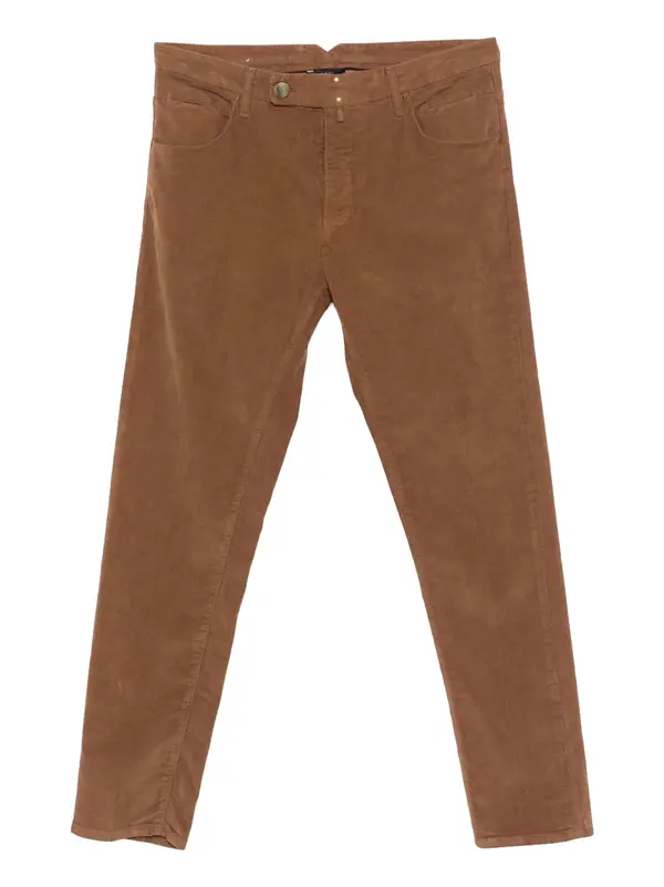 Incotex Slim Fit Corduroy Trousers - Brown