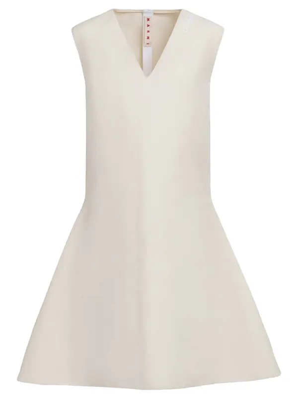 Marni Cotton Midi Dress - White