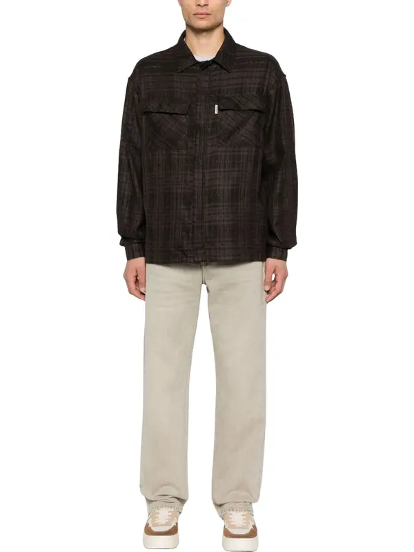 REPRESENT Checked Shirt - Brown