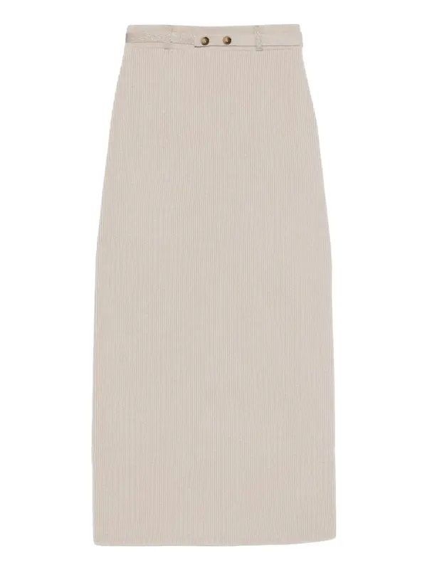 Max & Moi Julie Maxi Skirt - Neutrals