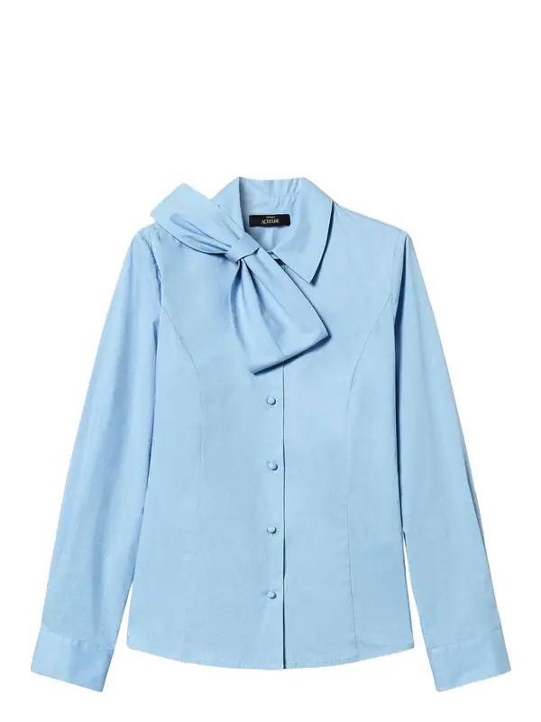 TWINSET Bow-at-the-neck Shirt - Blue