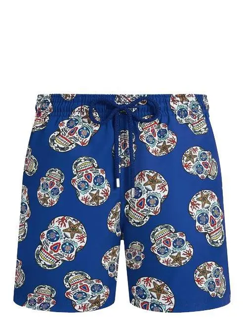 Vilebrequin Printed Stretch Swim Trunks - Blue