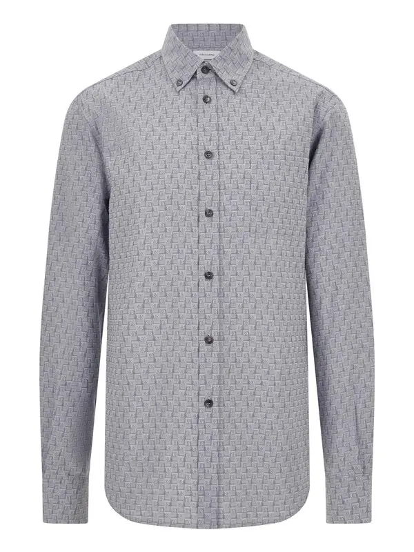 FERRAGAMO Monogram Shirt - Grey