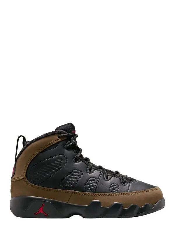 JORDAN 9 Retro Olive - Black/true Red/light Olive