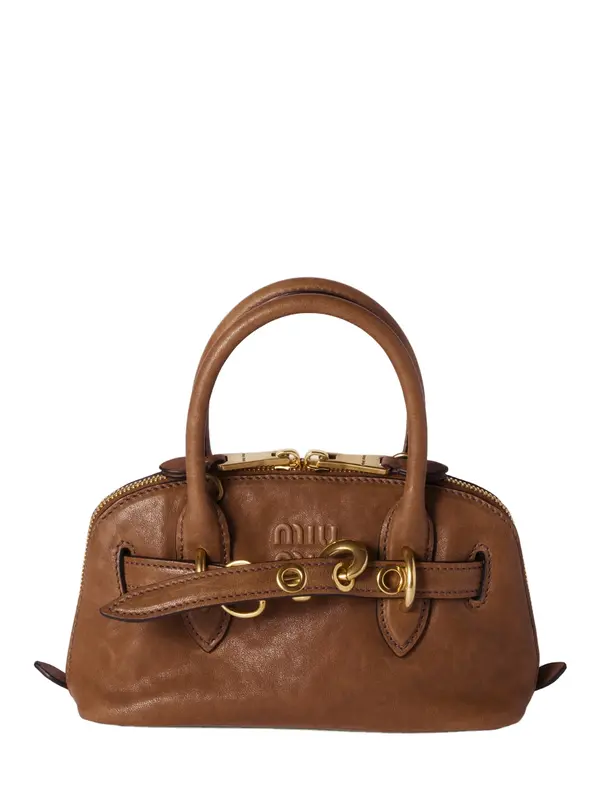 Miu Miu Aventure Mini Nappa Leather Bag - Oak