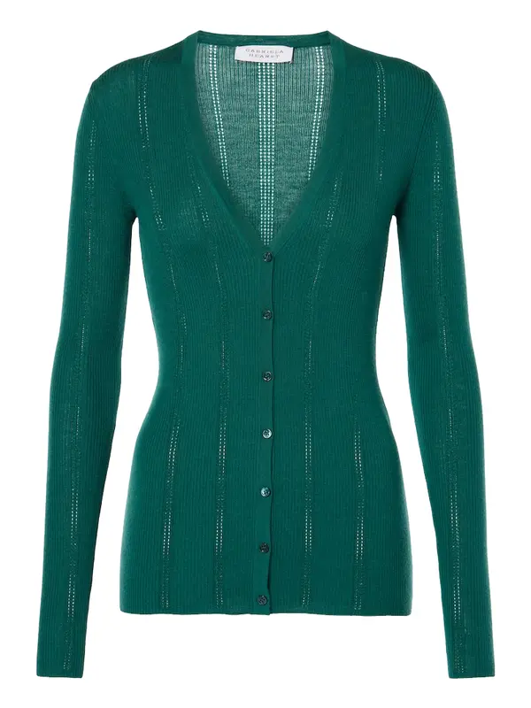 Gabriela Hearst Lillian Wool Cardigan - Green