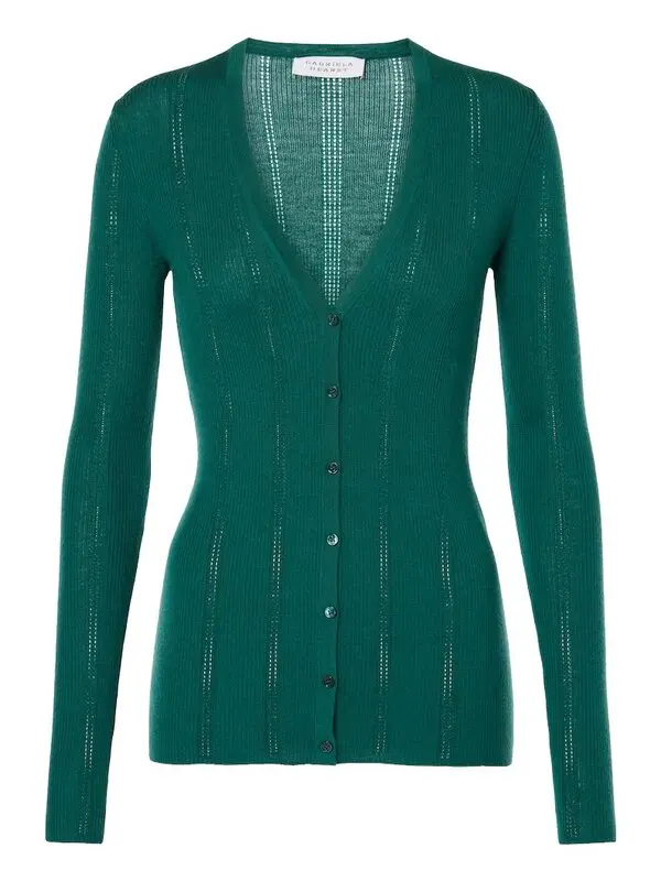 Gabriela Hearst Lillian Wool Cardigan - Green