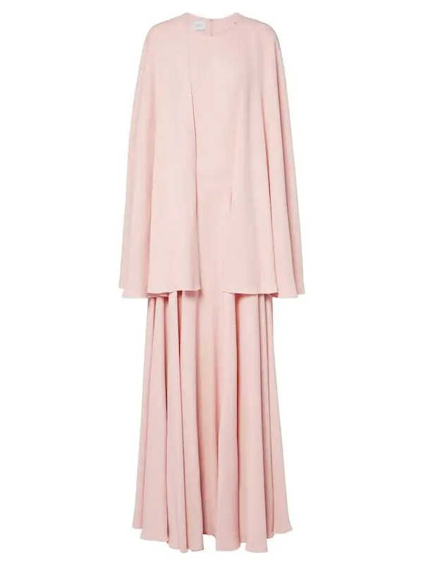 Giambattista Valli Pleated Caped Gown - Pink