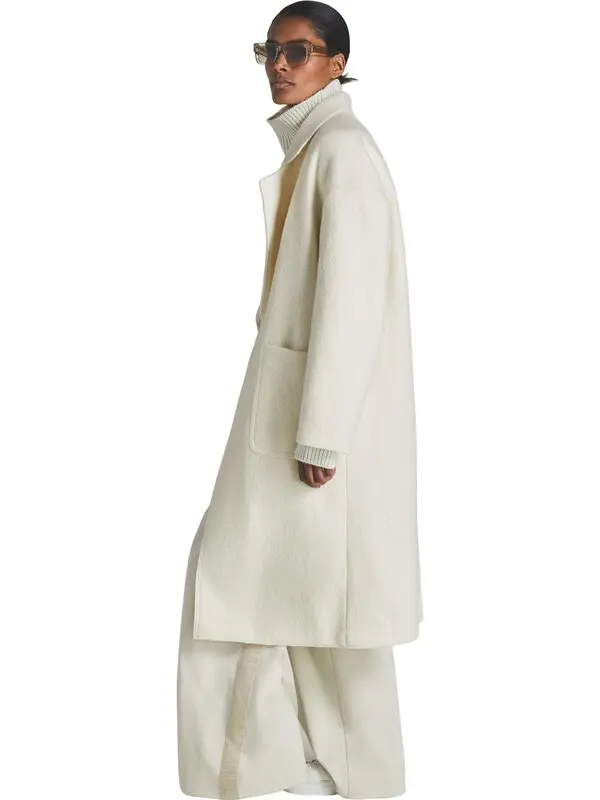 Les 100 Ciels Boiled-wool Bouclé Aspen Coat - Cream