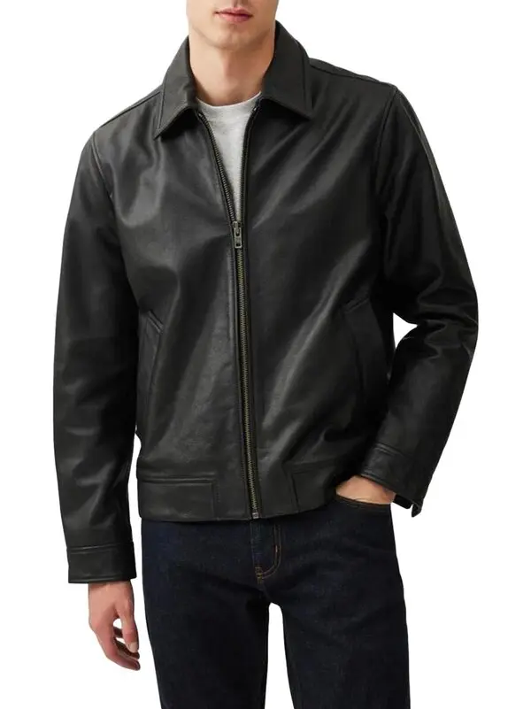 Rodd & Gunn Haymarket Leather Jacket - Black