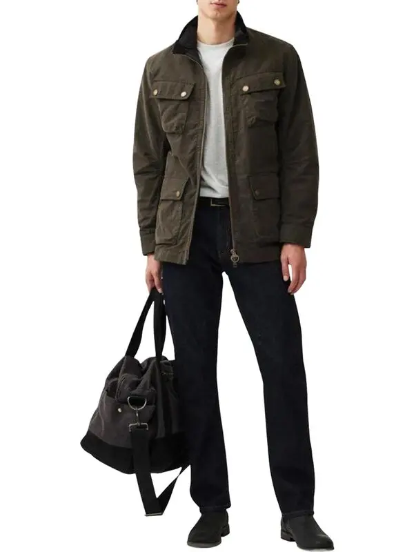 Rodd & Gunn Apos;s Aberdeen Canvas Jacket - Deep Olive