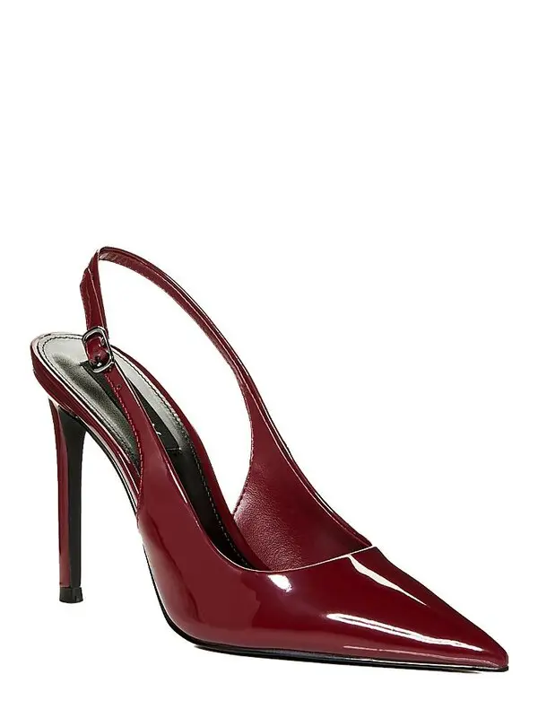 Aqua Taylr Slingback Pumps - Red Patent
