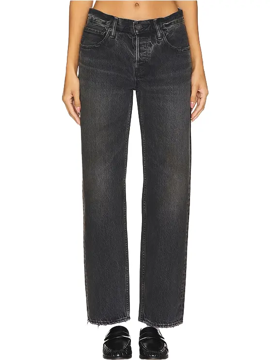Moussy Vintage Iona Straight Jeans - Black