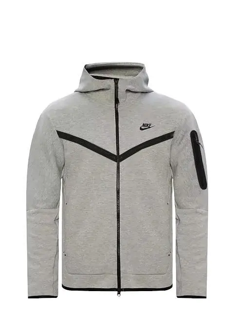 Nike Sportswear Tech Fleece Windrunner Full Zip Hoodie - Dark Grey Heather/black