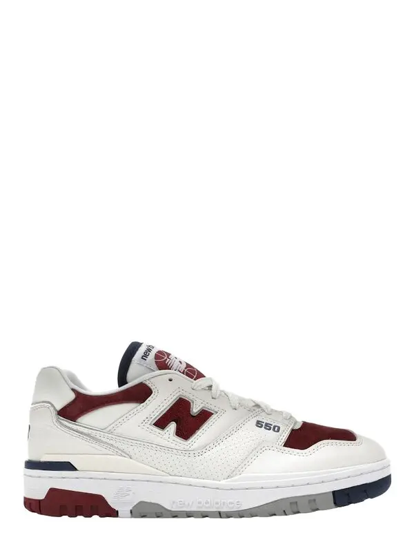 NEW BALANCE 550 Sneakers - White/maroon/navy Blue