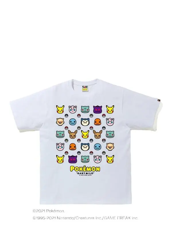 A BATHING APE Pokémon Baby Milo #12 Tee Shirt - White