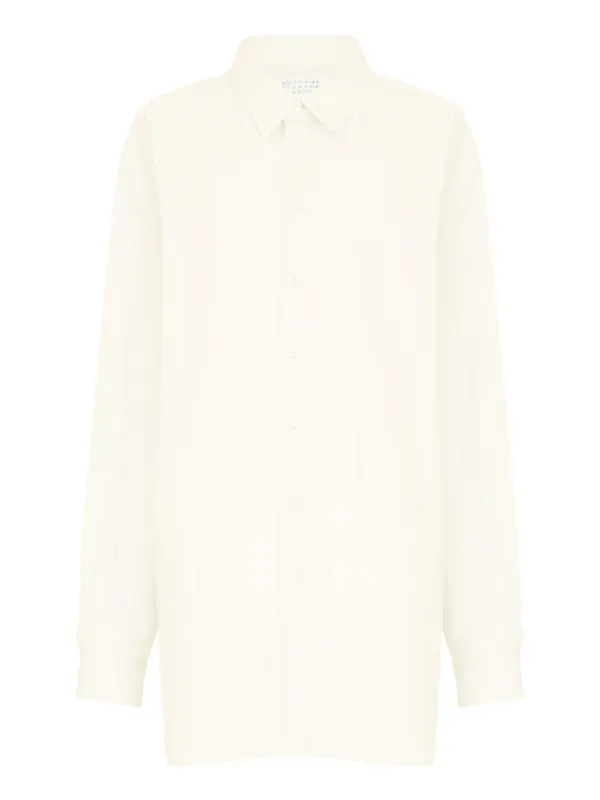 MAISON MARGIELA Oversized Cotton Shirt - Neutrals