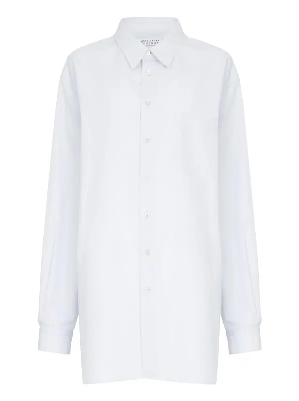 MAISON MARGIELA Long-length Cotton Shirt - White