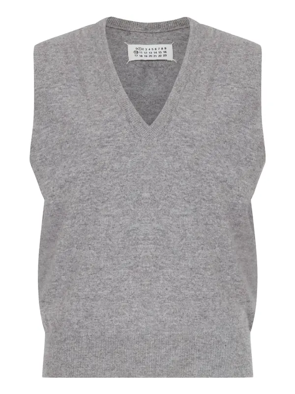 MAISON MARGIELA V-neck Vest - Grey