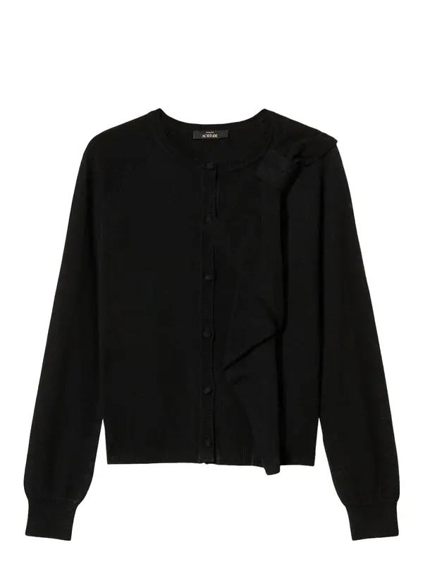 TWINSET Bow-detailing Knitted Cardigan - Black