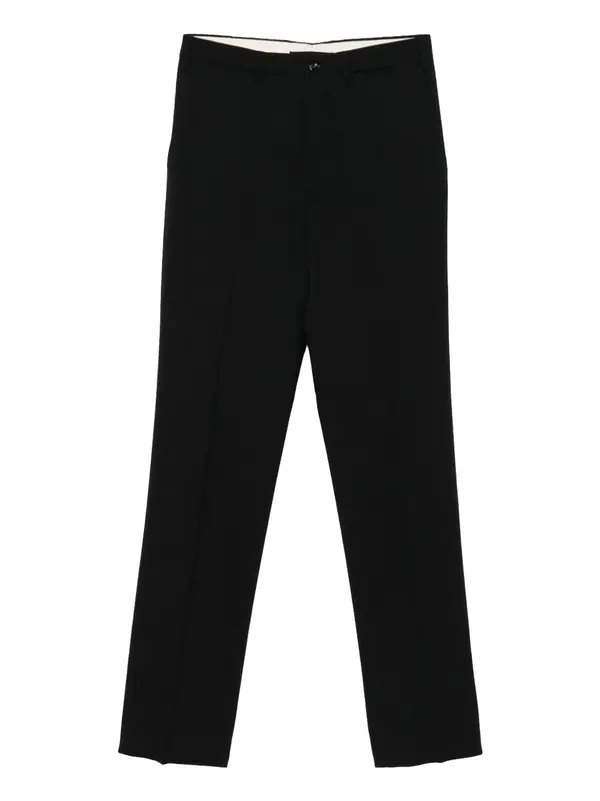 DELL'OGLIO Tapered Trousers - Black
