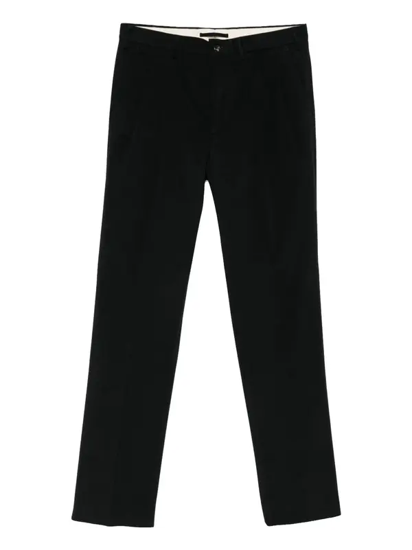 DELL'OGLIO Tapered Trousers - Black