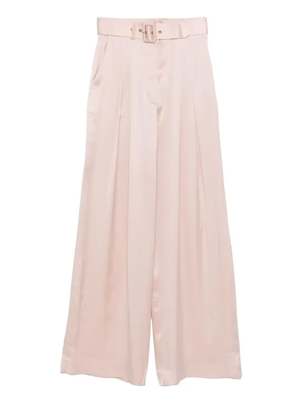 Zimmermann Silk Palazzo Pants - Neutrals