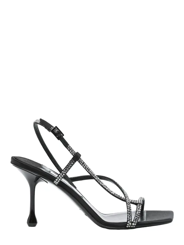 JIMMY CHOO 80mm Etana Sandals - Black