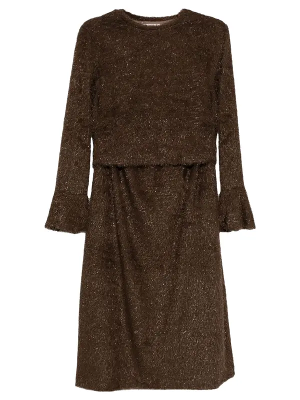 B+AB Glitter Detail Set Dress - Brown