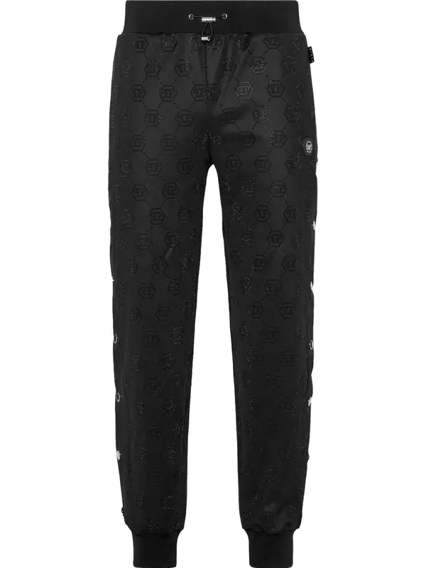 Philipp Plein Monogram Track Pants - Black