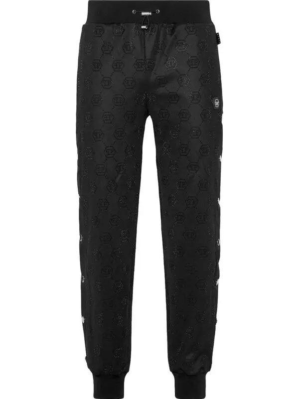 Philipp Plein Monogram Track Pants - Black