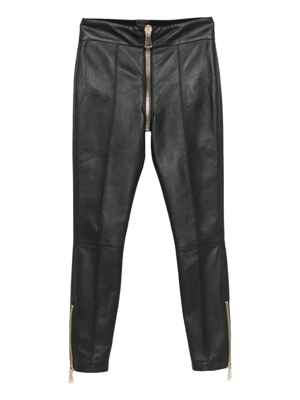 MITILIANE COUTURE Leather Trousers - Black