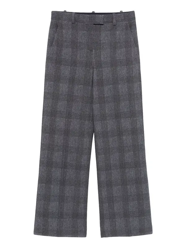 CIRCOLO 1901 Checked Trousers - Blue