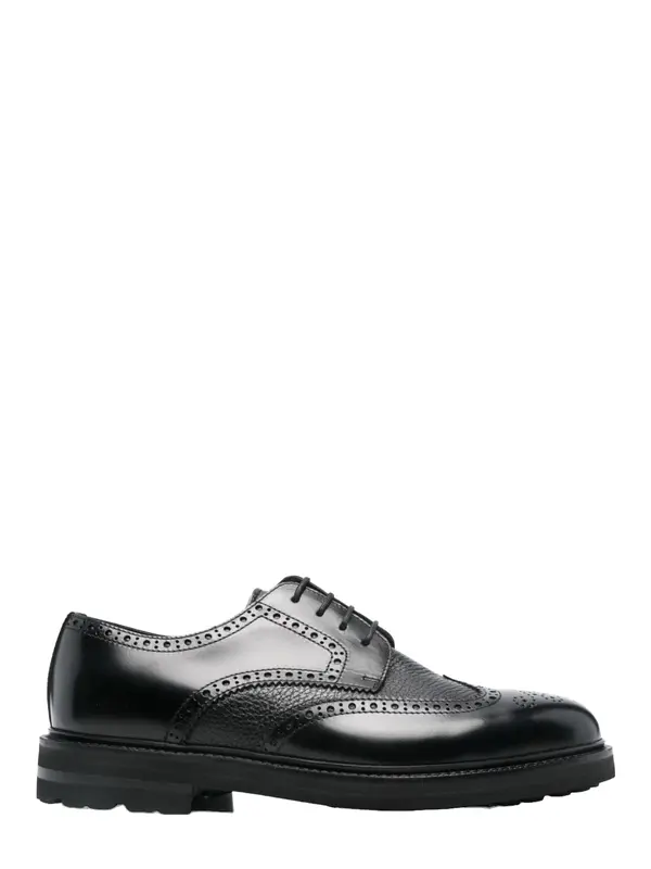 HENDERSON BARACCO Laser-cut Oxford Shoes - Black