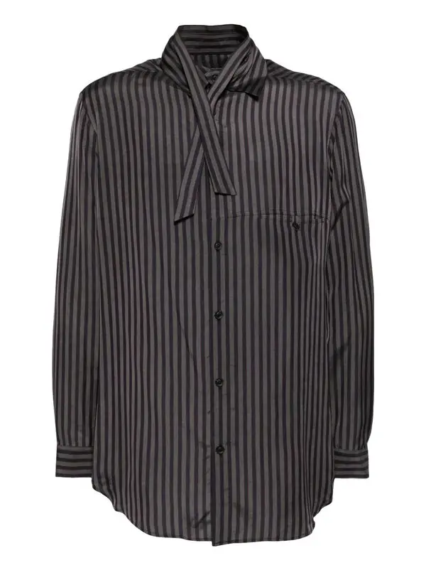 Yohji Yamamoto Striped Shirt - Purple
