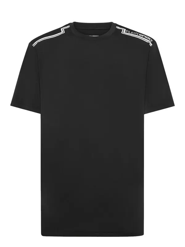 PLEIN SPORT Short-sleeved Round-neck T-shirt - Black