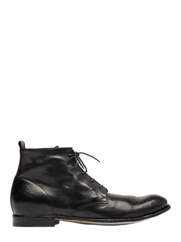 Officine Creative Leather Lace-up Boots - Black