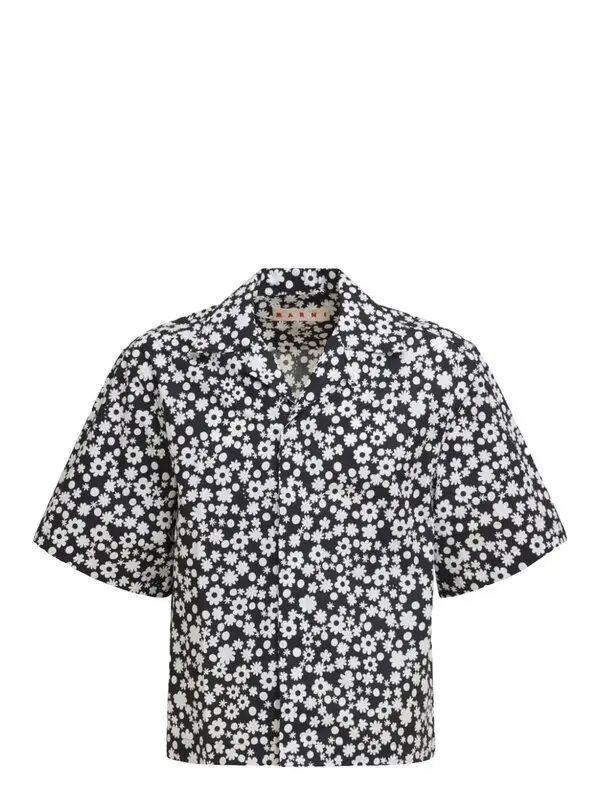 Marni All-over Floral Print Shirt - Black