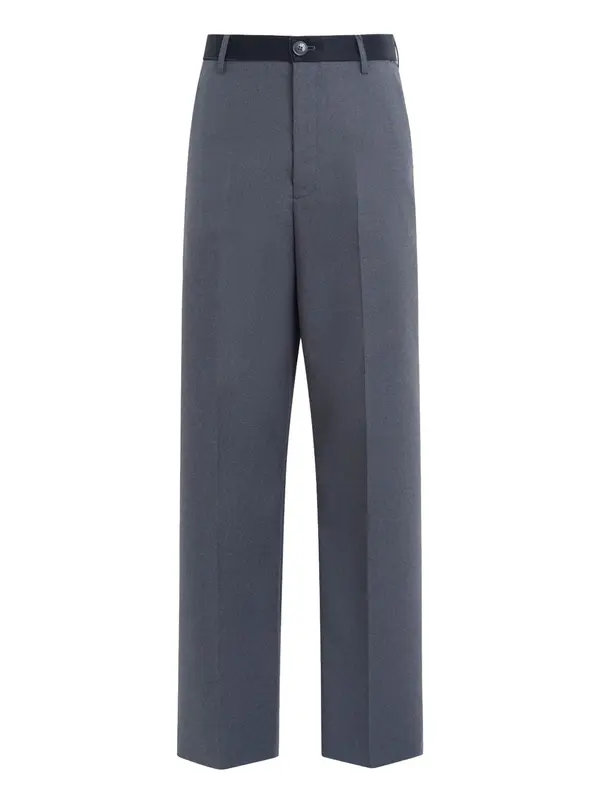 Marni Contrasting Waistband Trousers - Grey